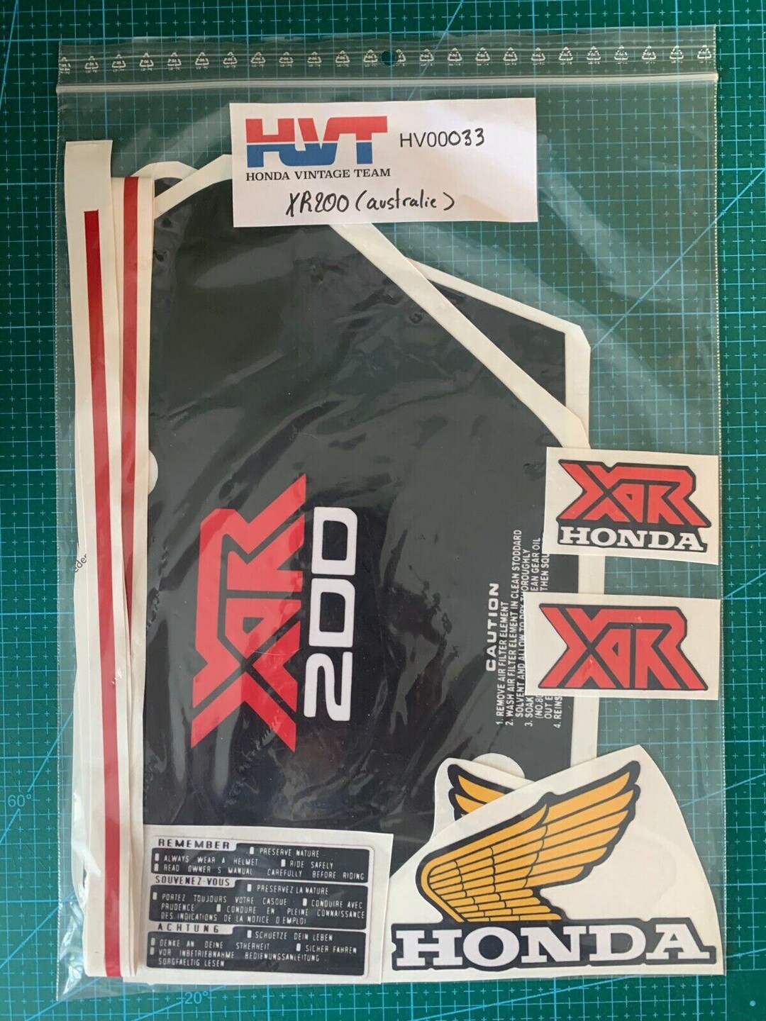 Honda XR200 Australia Stickers Decals - Etsy
