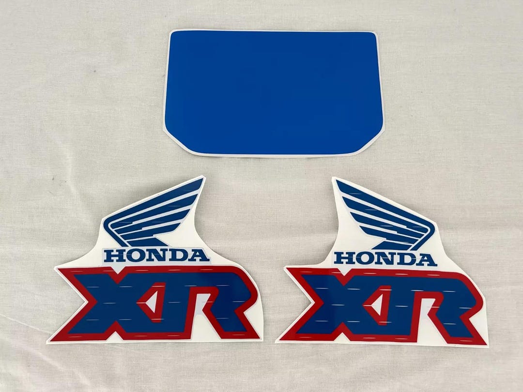 Honda XR 600 1991 EU Plate Stickers Decals - Etsy