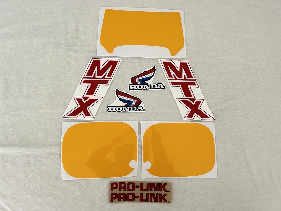 Honda MTX 50 85 Red Stickers Decals - Etsy