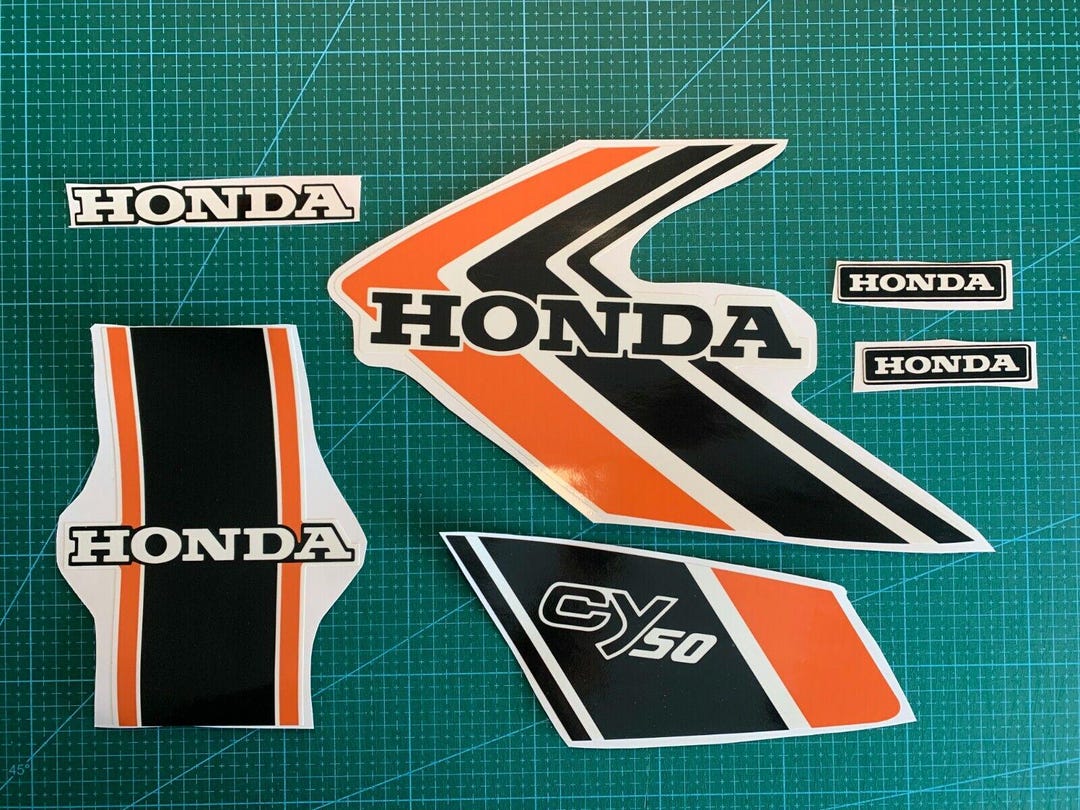 Honda CY 50 Red Stickers Decals - Etsy