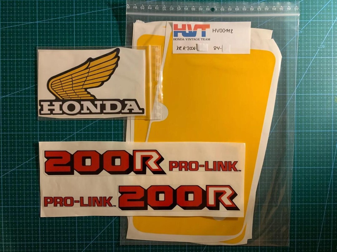 Honda XR 200 1984 Stickers - Etsy