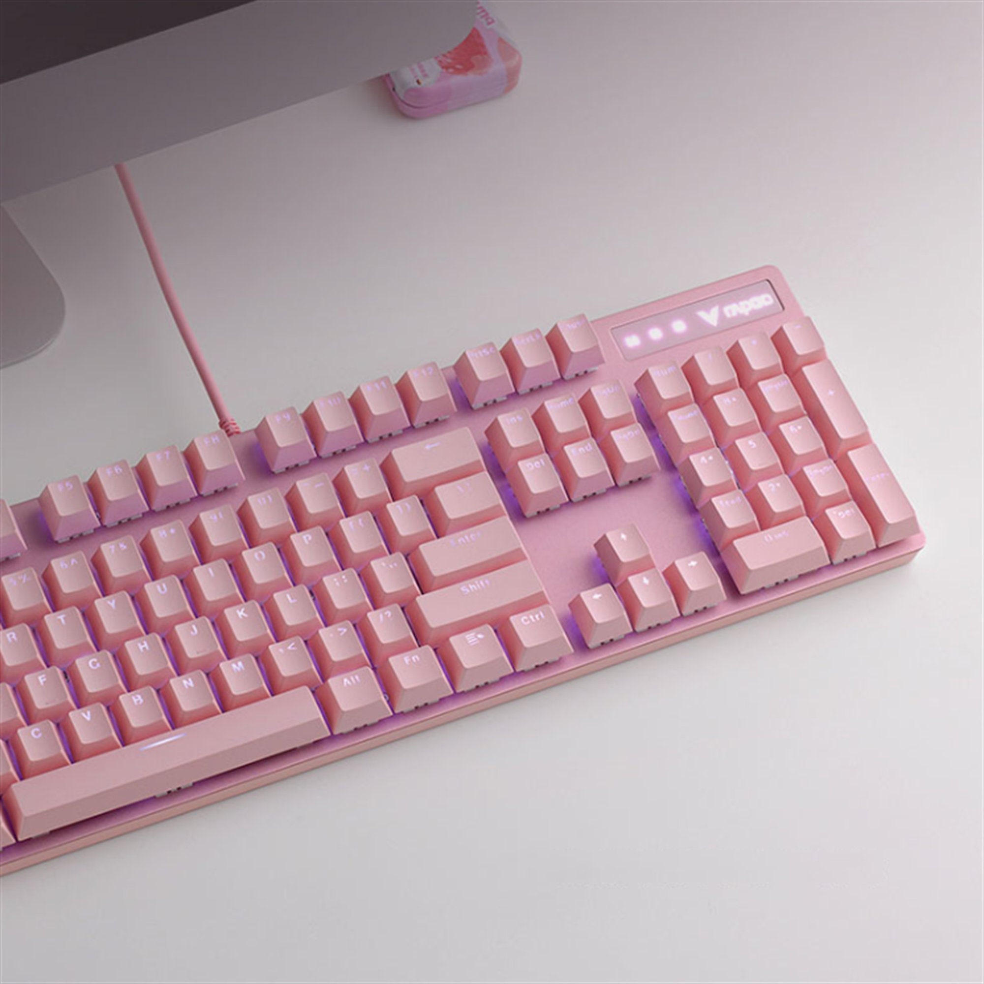 104 Keys Pink/purple Mechanical Keyboard Minimalism - Etsy Canada