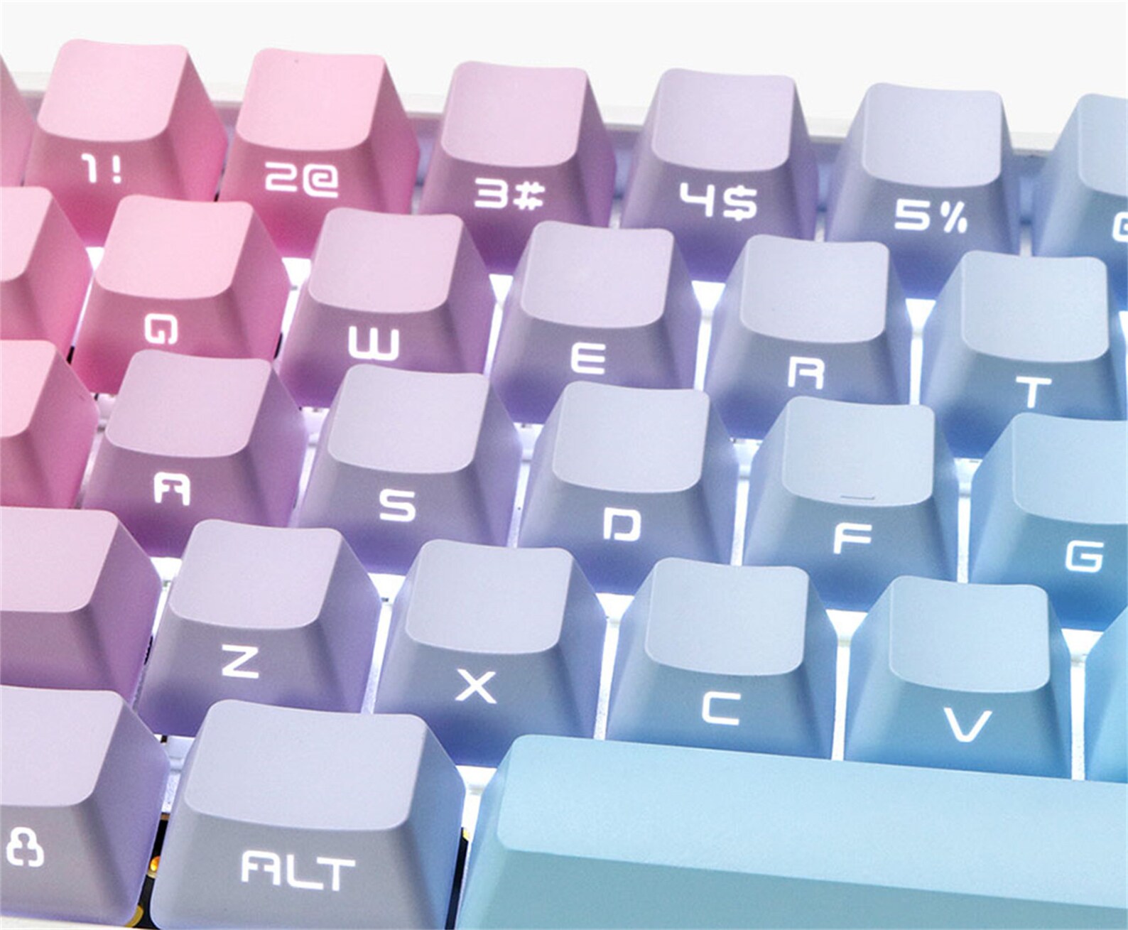 Gradient Rainbow Keycaps Set Gradient Blue Keycaps PBT - Etsy