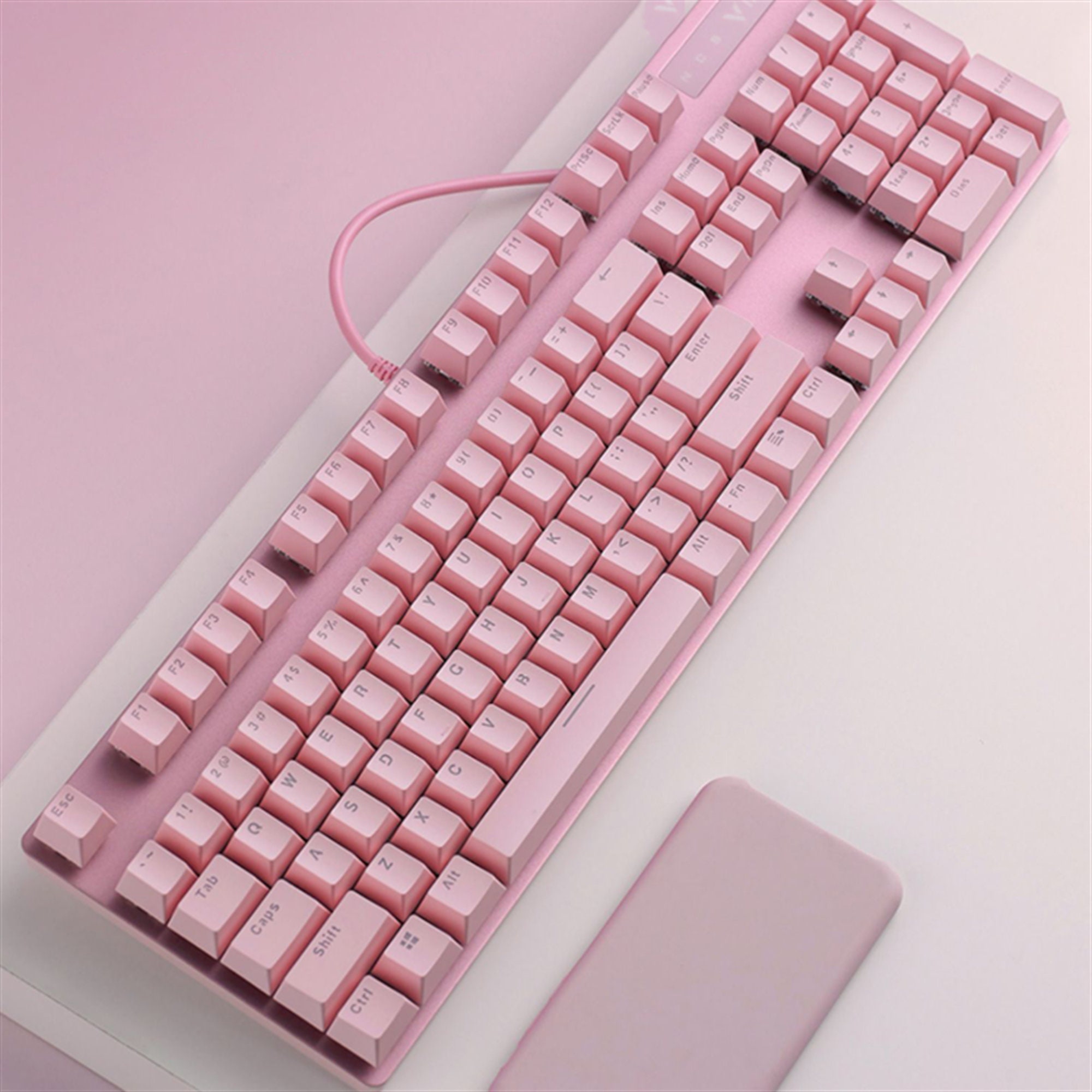 104 Keys Pink/purple Mechanical Keyboard Minimalism - Etsy Canada
