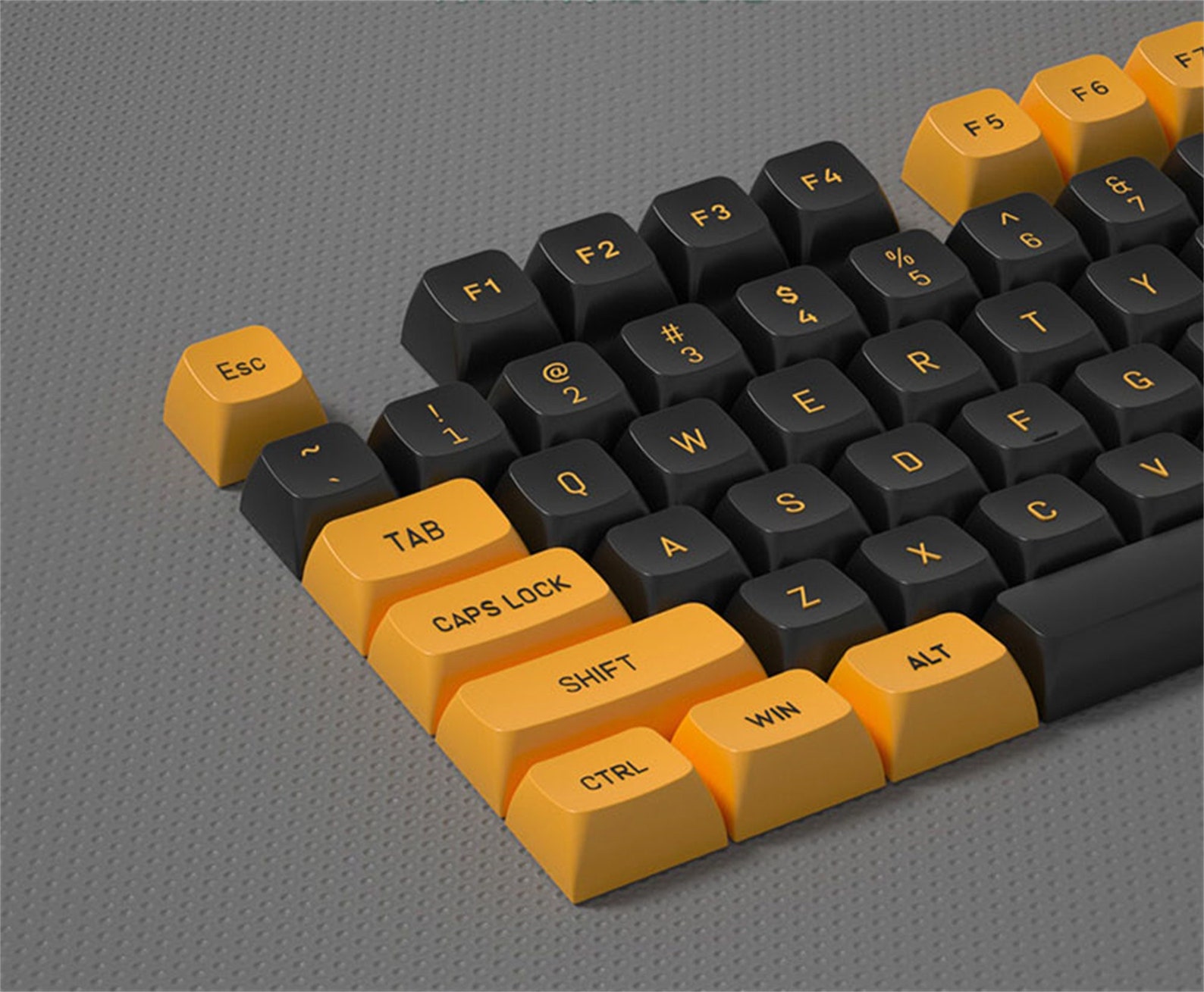 148pcs Black & Gold Colorblocking Keycaps Set Retro Style - Etsy