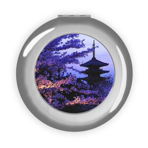 Pink Sakura Mirror Anime Style, Cherry Blossom Mirror Japan, Kawaii ...