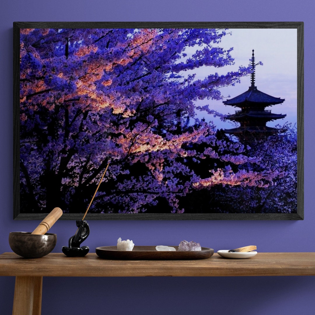Japan Cherry Blossom Wall Art Print 24x36 Unframed, Japanese Anime ...