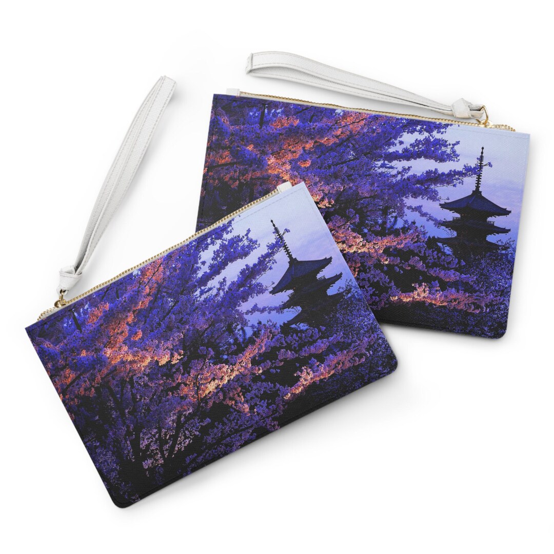 Sakura Makeup Bag, Cherry Blossom Bag, Anime Vanity Bag, Floral ...