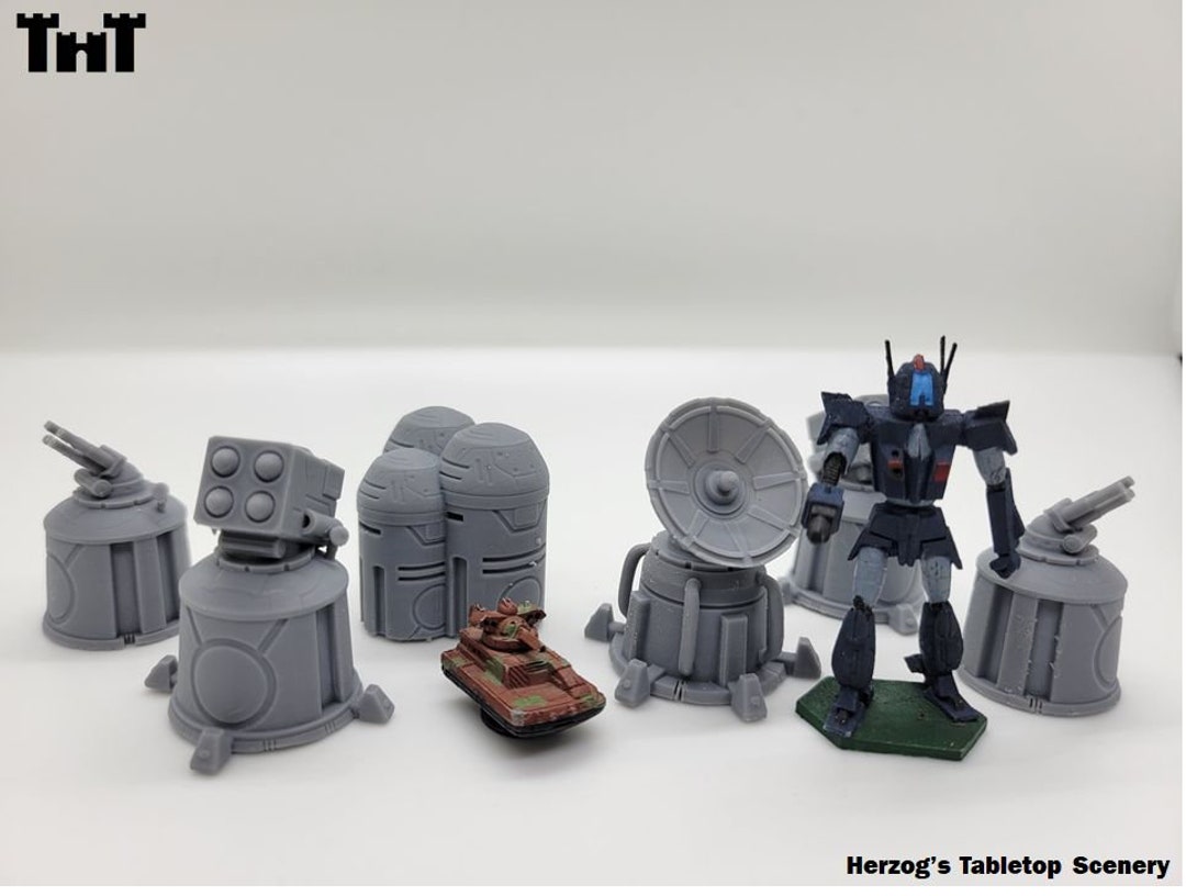 Wargame Terrain Buildings - Sci-fi Planetary Defense - Etsy