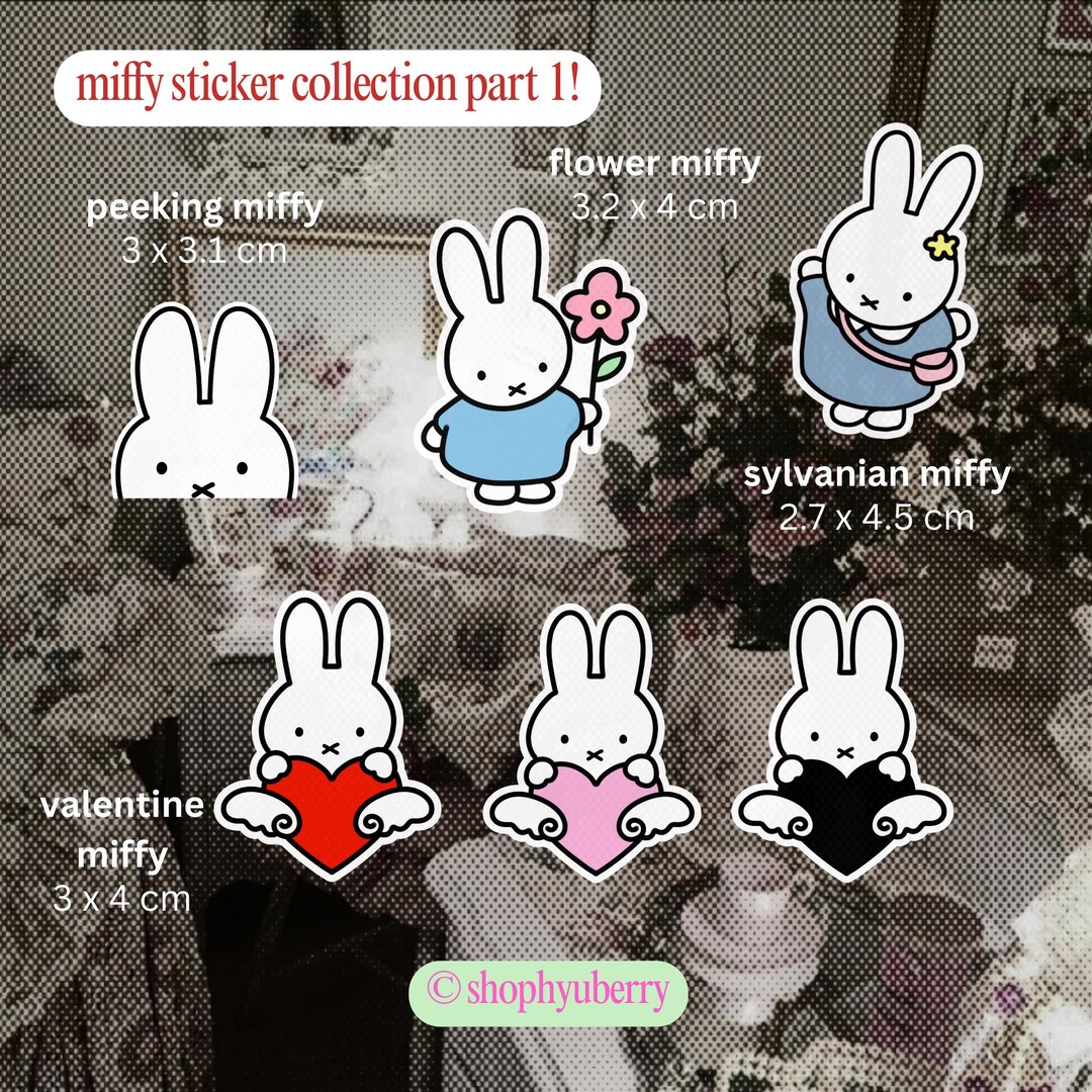 Bunny Coquette Rabbit Bunny Stickers Flower Bunny, Sylvanian Families ...