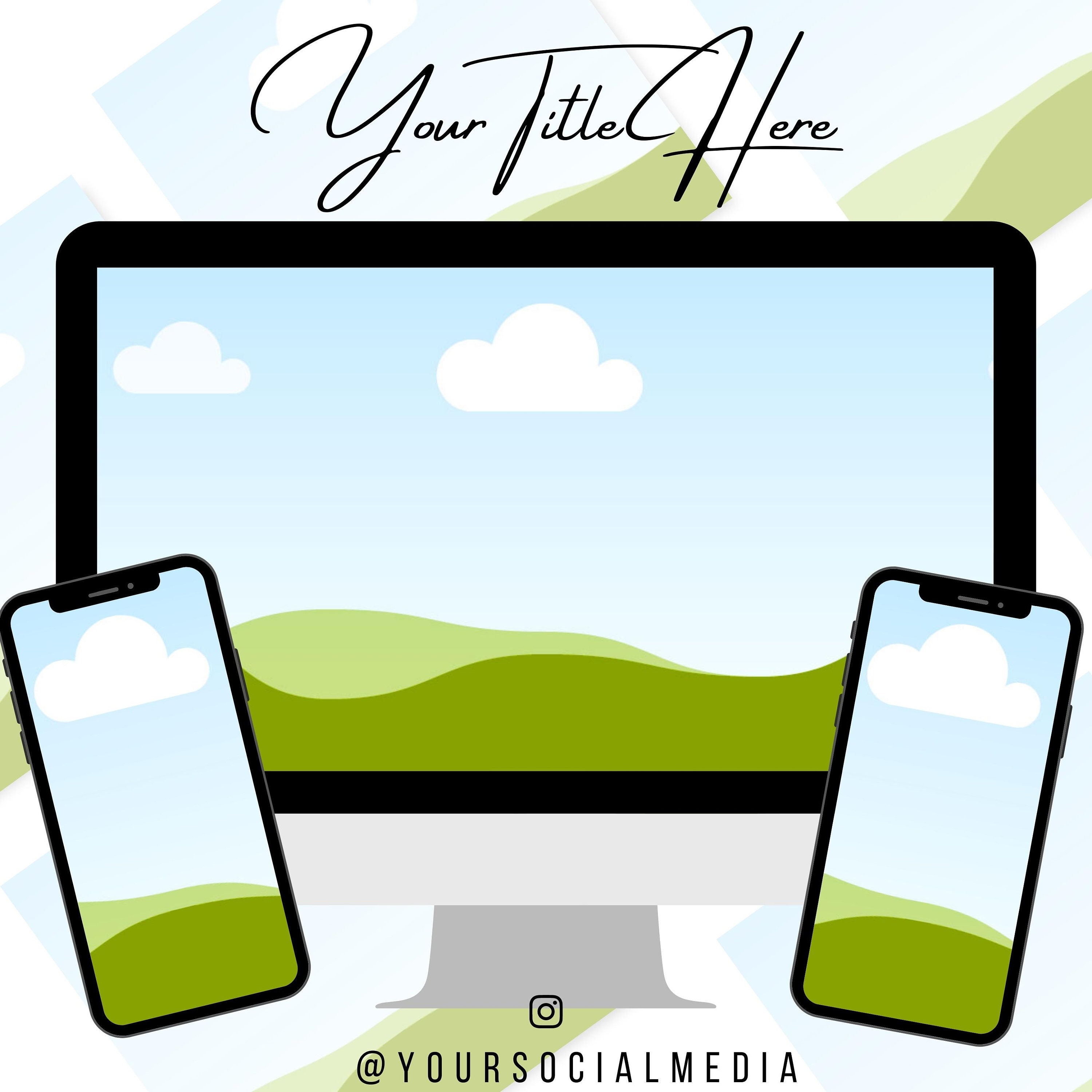 Digital Product Mockups | Digital Mockup | Canva Template | iPhone ...