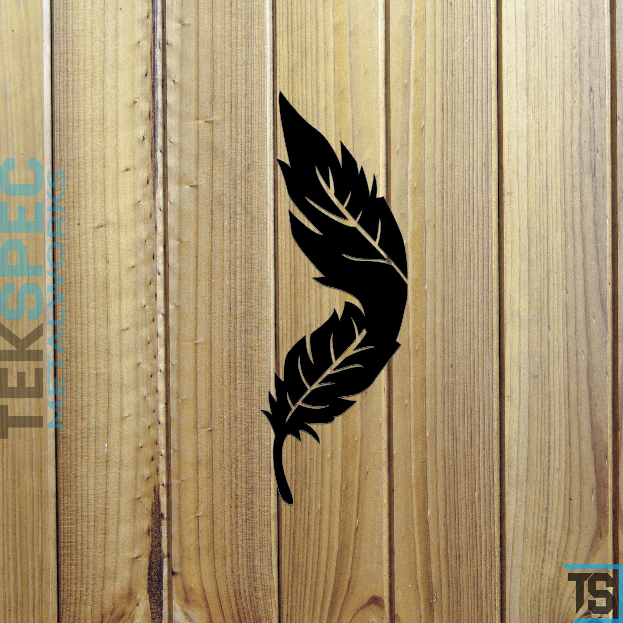 Feather Custom Feather Art Feather Decoration Metal - Etsy
