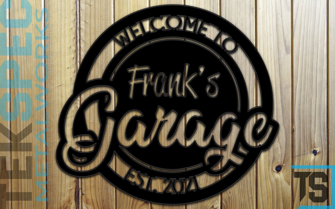 Personalized Metal Garage Sign Dad Man Cave Sign Mechanic - Etsy