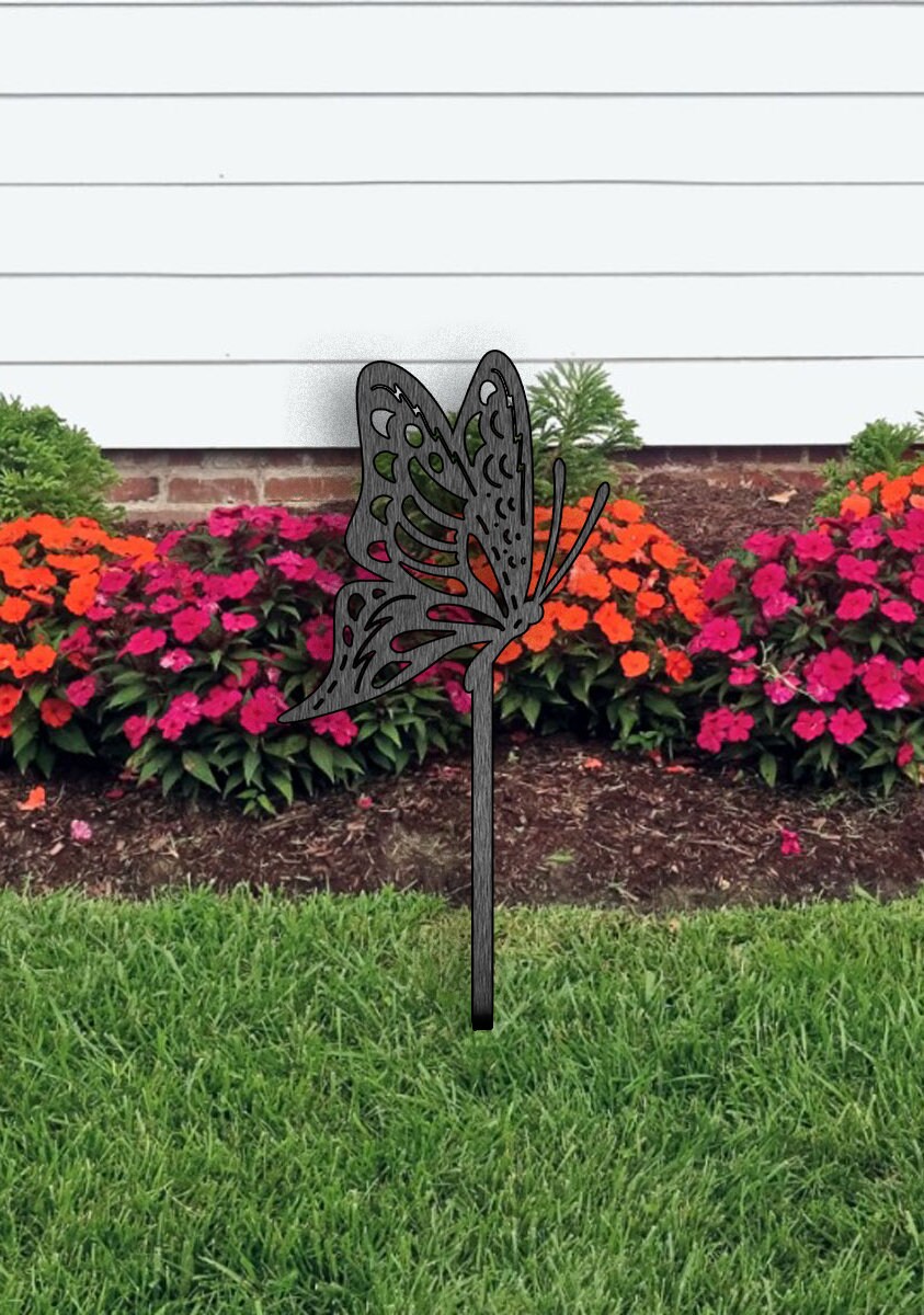 Butterfly Garden Art, Custom Metal Butterfly, Butterfly Metal Sign ...