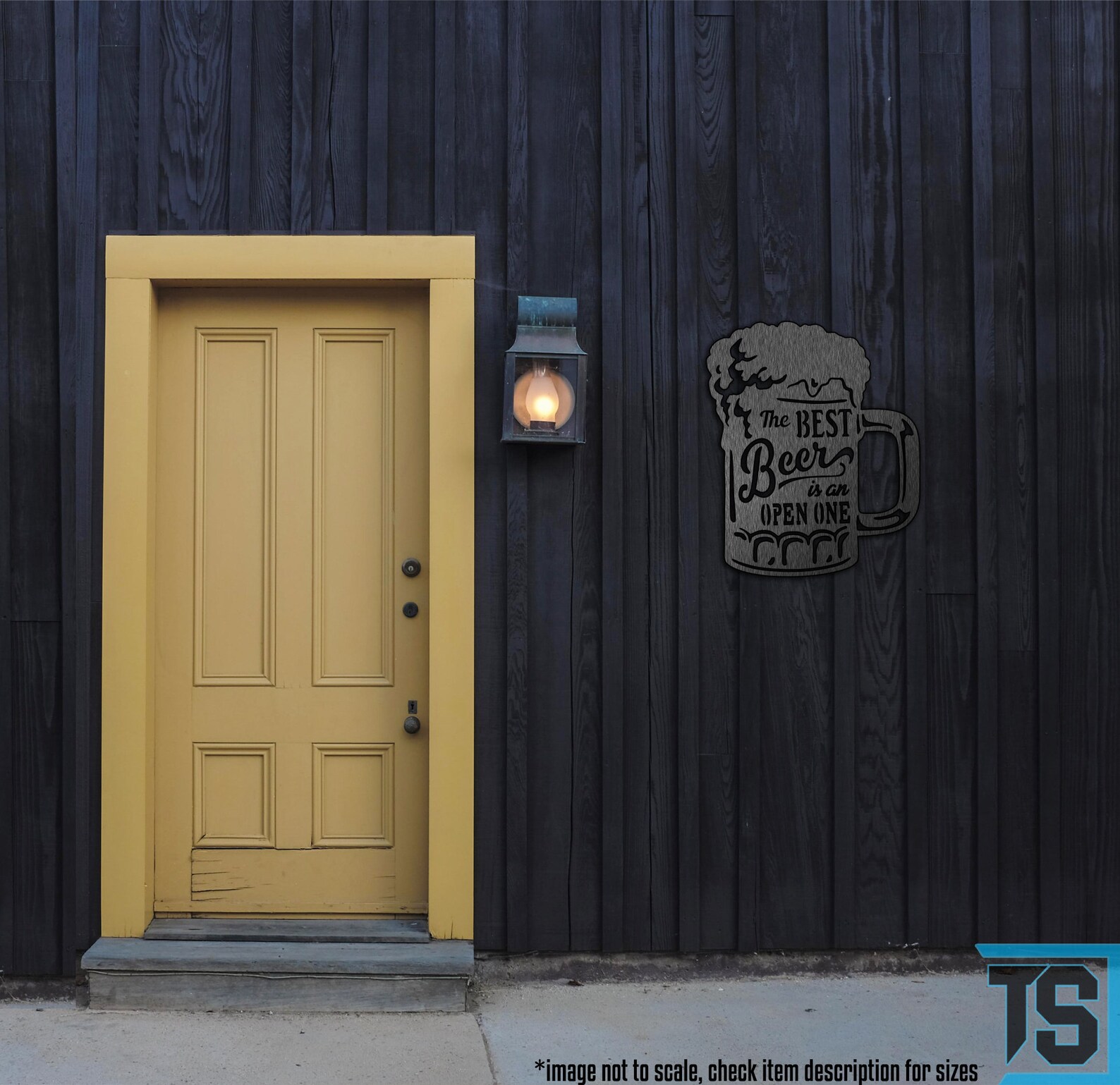 Best Beer is an Open One Metal Sign, Beer Signs, Home Bar Decor, Man ...