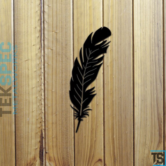 Feather Custom Feather Art Feather Decoration Metal - Etsy