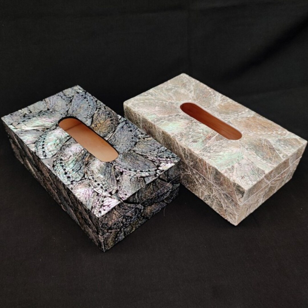 Sea Shell Tissue Box Shell Capiz Tissue Box Abalone Shell - Etsy