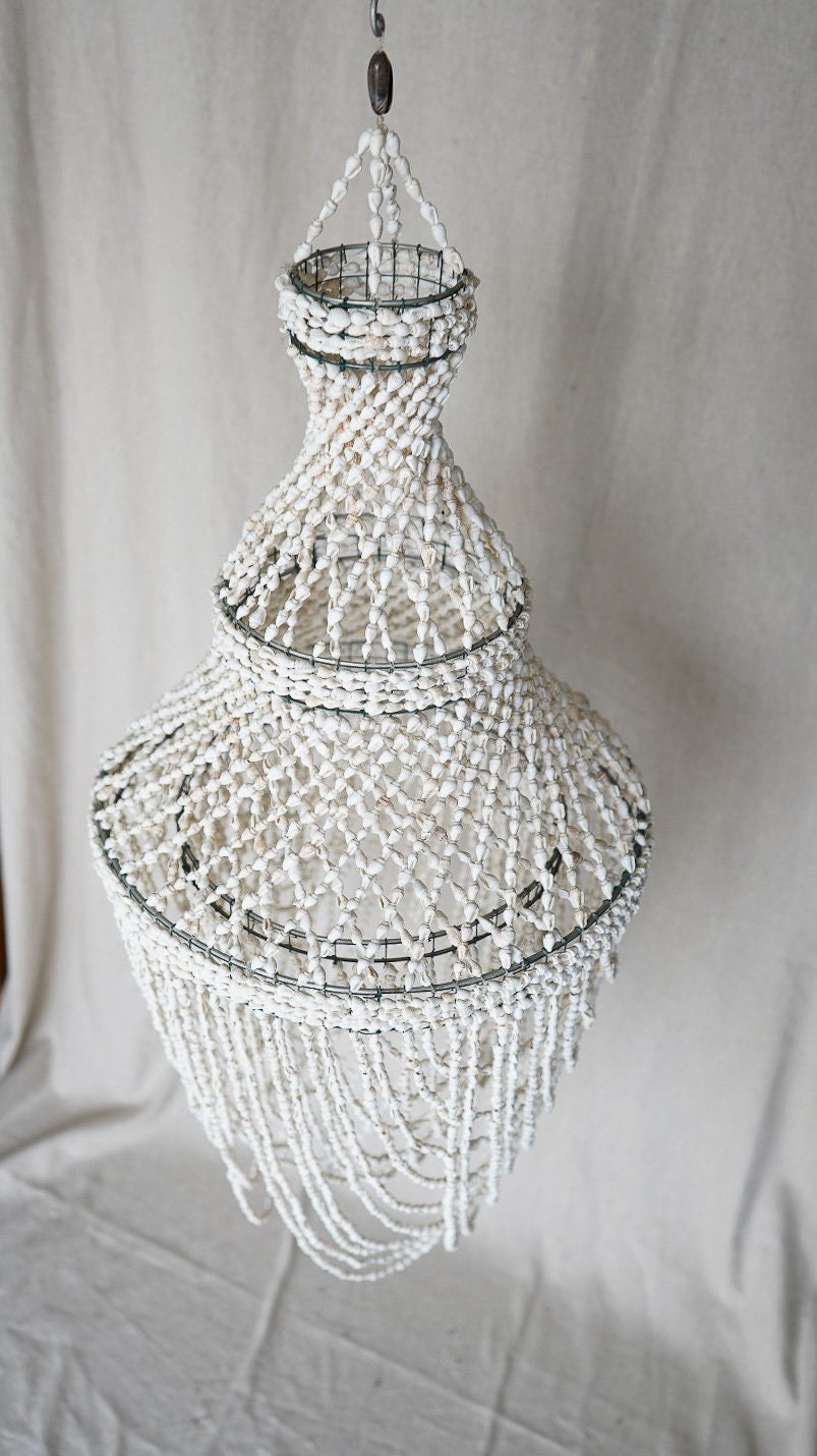 Hanging Lampseashell Chandelier Pendant Seashell Lamp Shade - Etsy