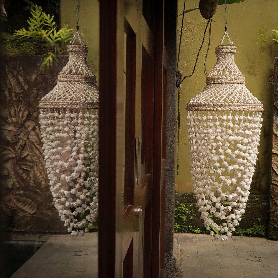 Mobile Seashell Chandelierseashell Lamp Shade Seashell Lamp - Etsy