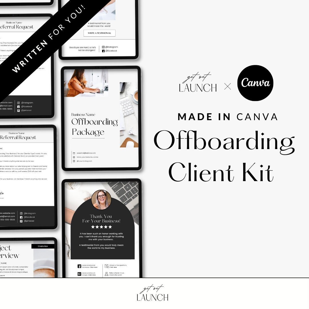 Client Offboarding Kit Canva Template: Exit Package (digital Download ...