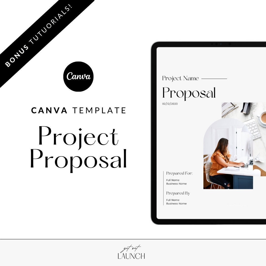 Canva Project Proposal Template: Editable Client Plan (digital Download ...