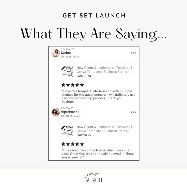 New Client Questionnaire Template Canva Template Business - Etsy Canada