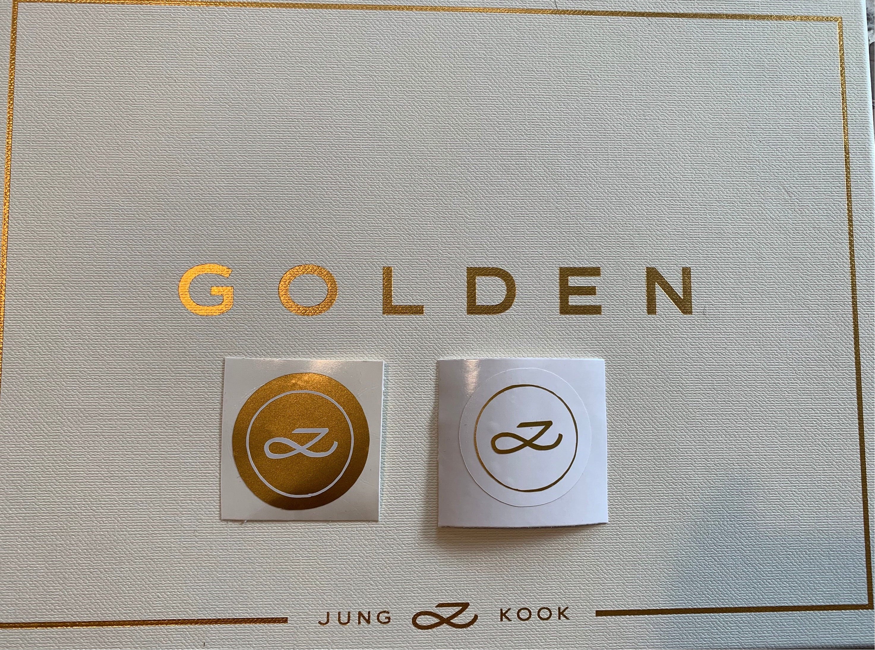 Jungkook Inspired Golden Logo JK Symbol Sticker Decal BTS ARMY - Etsy