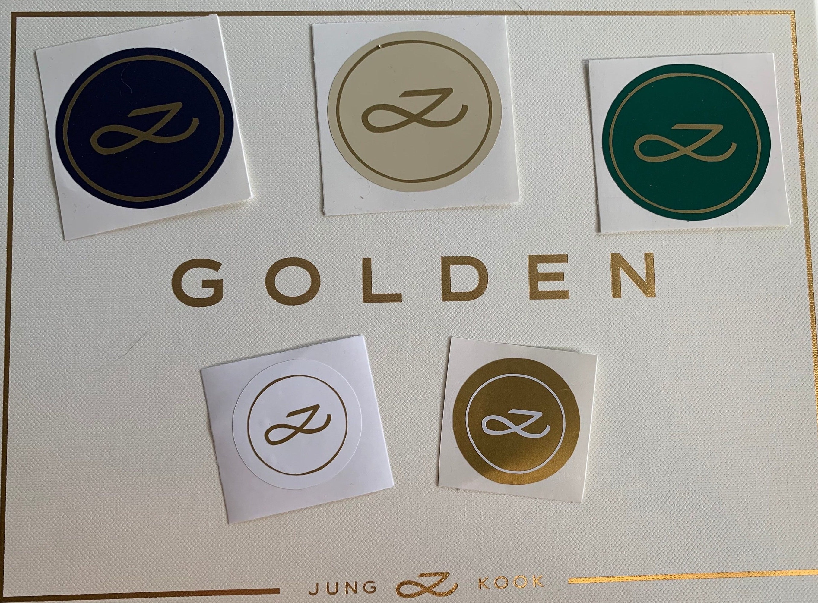 Jungkook Inspired Golden Logo JK Symbol Sticker Decal BTS ARMY - Etsy