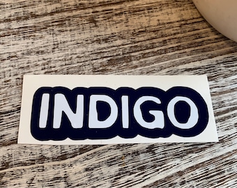 Indigo RM Logo Vinyl Sticker - Etsy