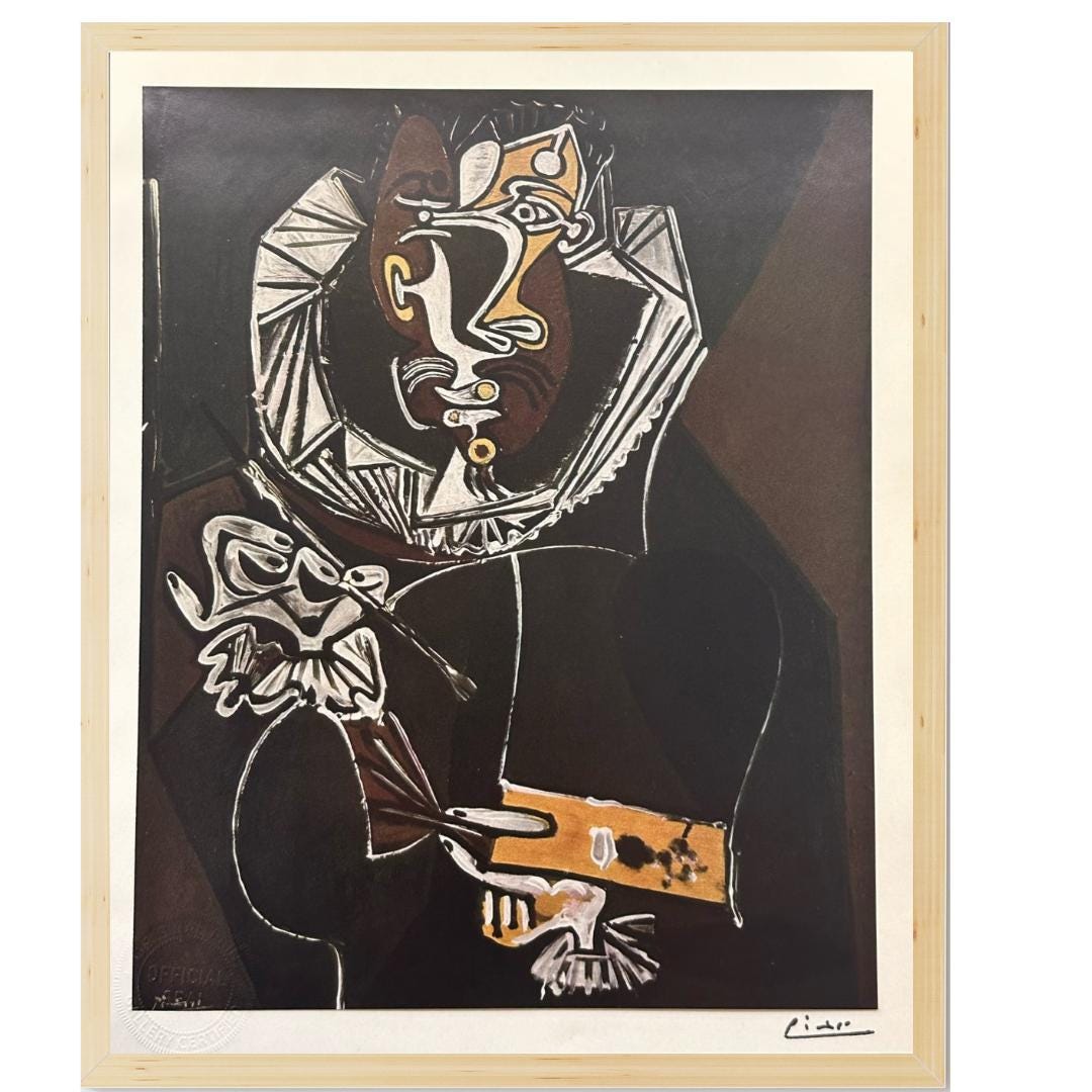 Pablo Picasso 1905 Blue Period Print - Portrait of a Painter After El ...