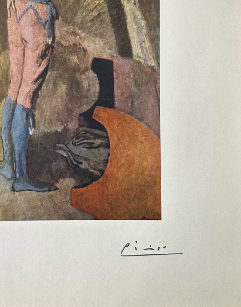 Pablo Picasso Original Signed Print, the Actor, 1904-05 Original 1954 ...