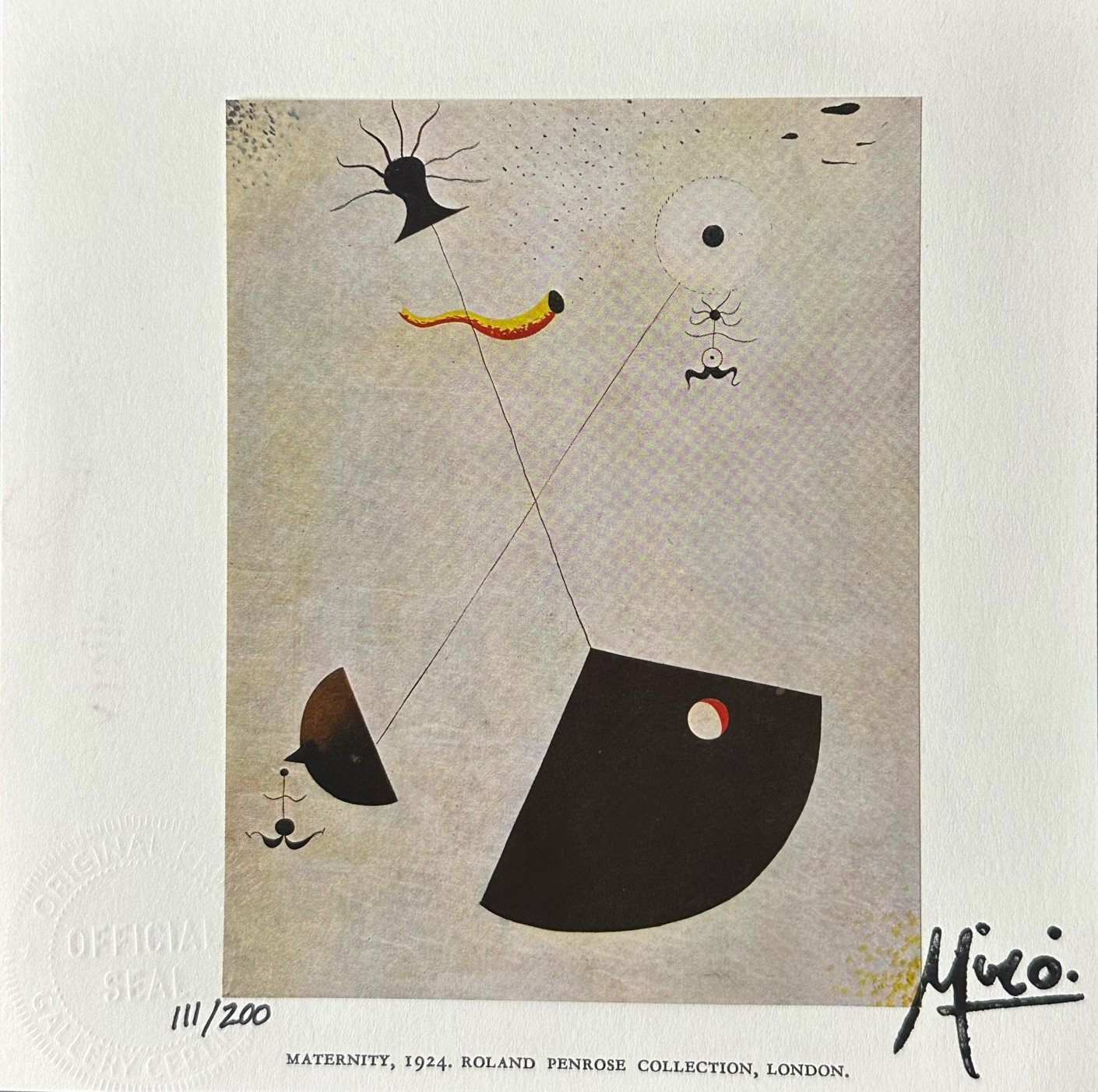 Joan Miro maternity 1924 Color Plated Book - Etsy