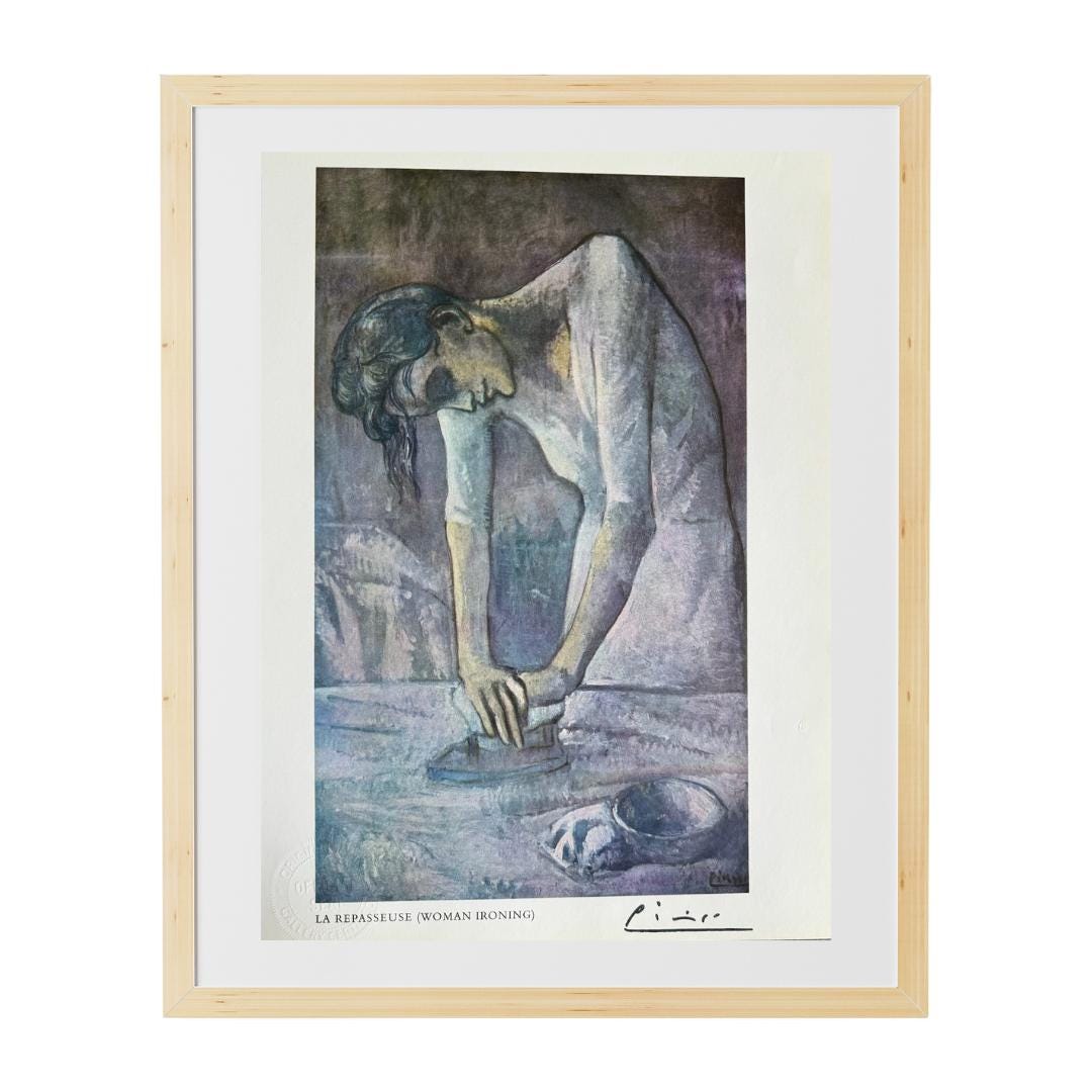 Pablo Picasso 1905 Blue Period Print - Woman Ironing, 1904, Limited ...