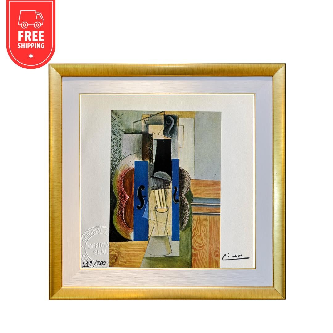 Pablo Picasso, Violin, 1912 - Limited Edition, Iconic Spanish Modernist ...