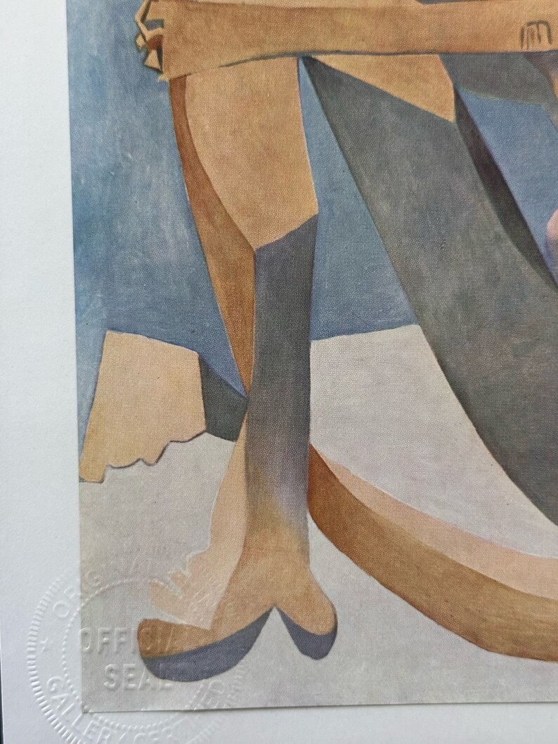 Pablo Picasso Original Signed Print, Seated Bather, 1929, Vintage Art - Etsy