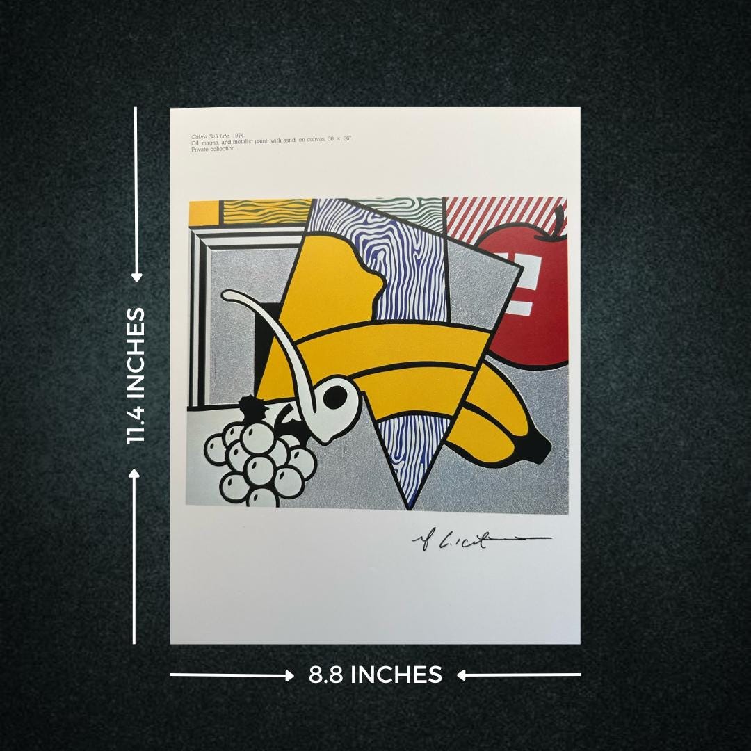 Roy Lichtenstein Print Cubist Still Life, Signed Screenprint, Pop Art ...