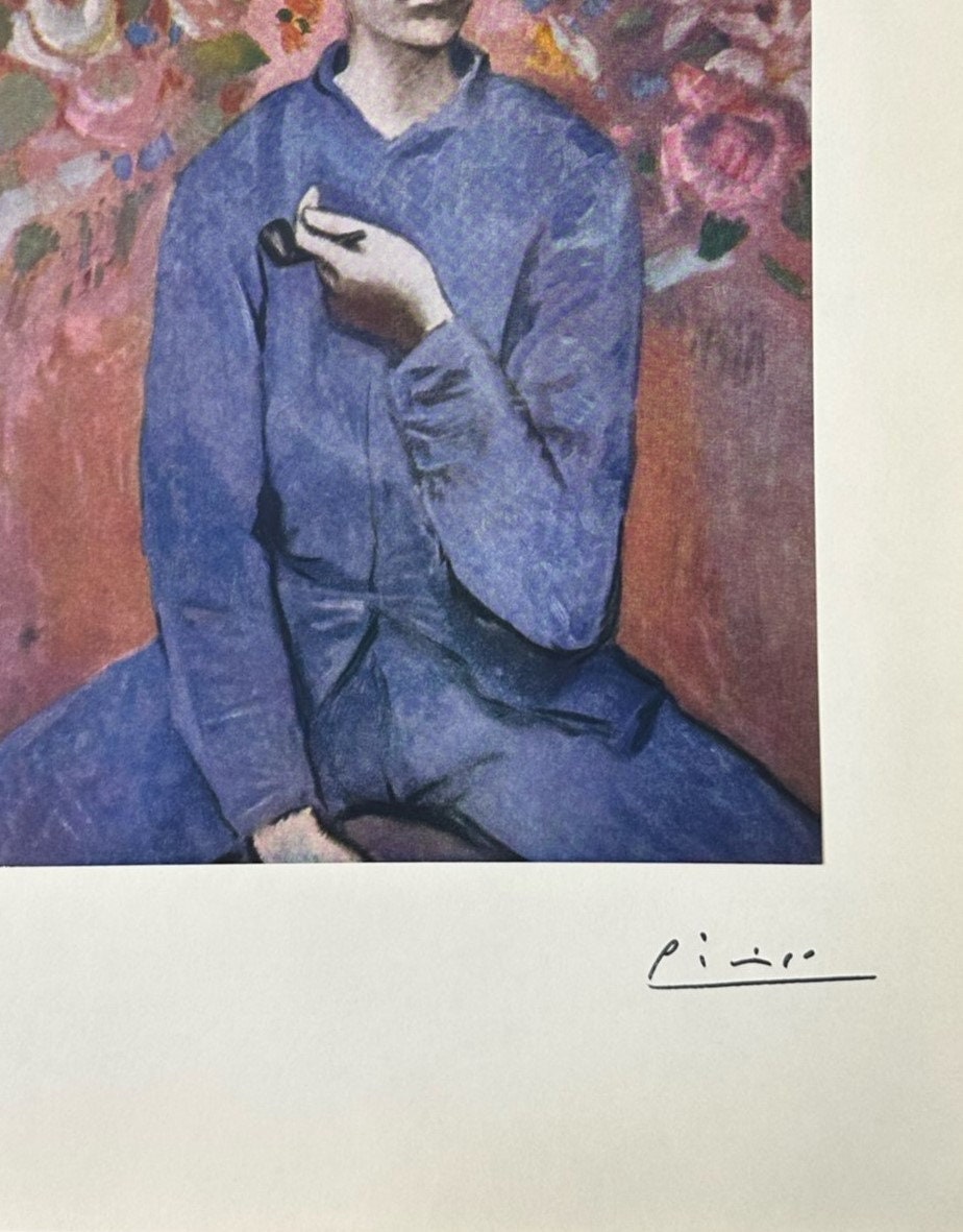 Pablo Picasso Original Signed Print Boy With a Pipe 1905 Original 1954 ...