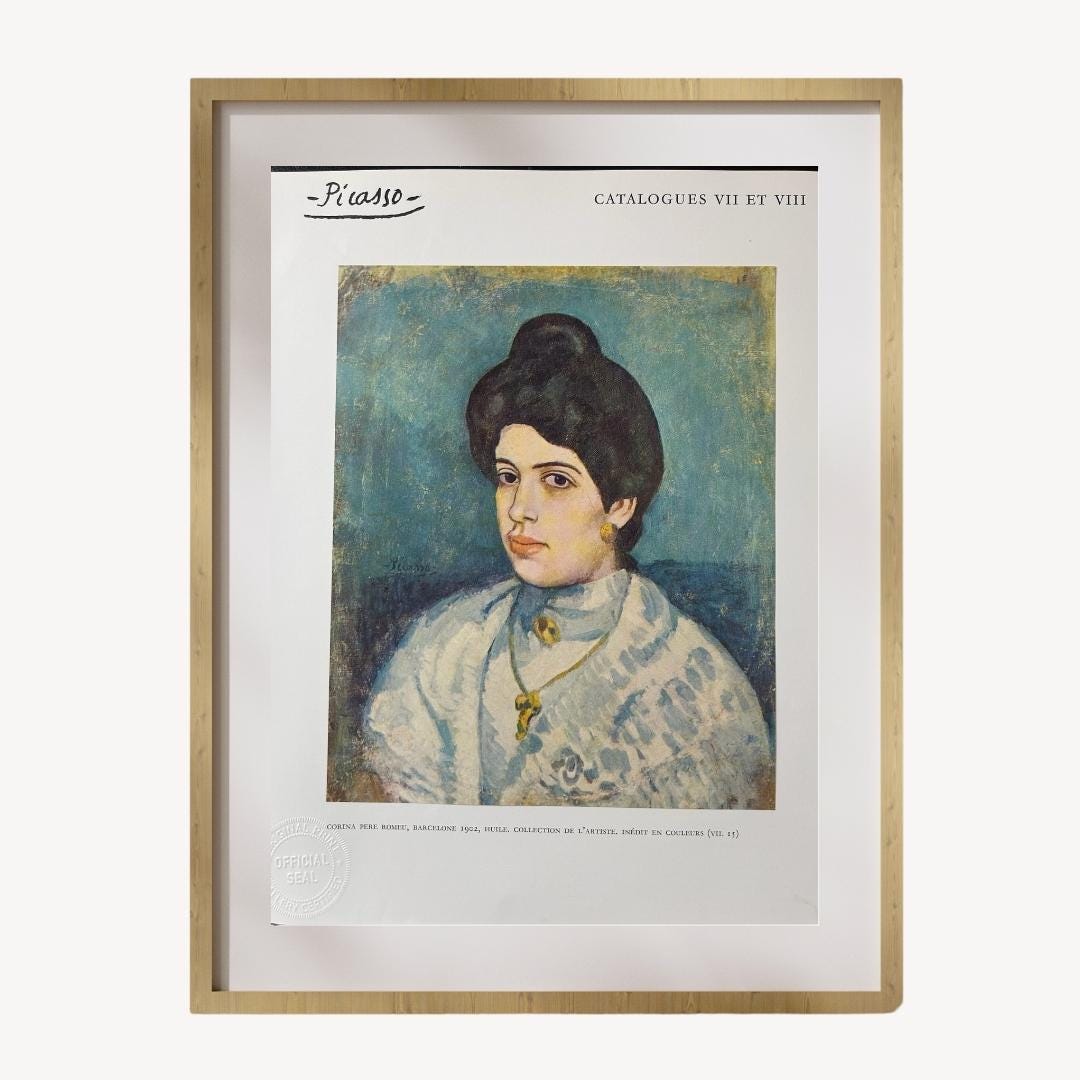 Pablo Picasso, Portrait of Corina Pere Romeu, Limited Edition, Iconic ...