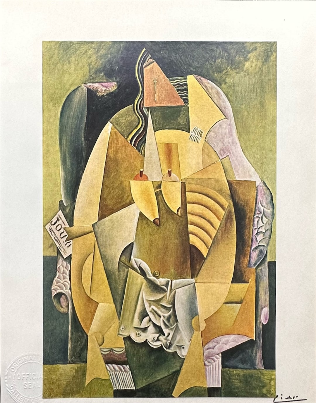 Pablo Picasso Woman in an Armchair 1913 Original 1954 Hand - Etsy