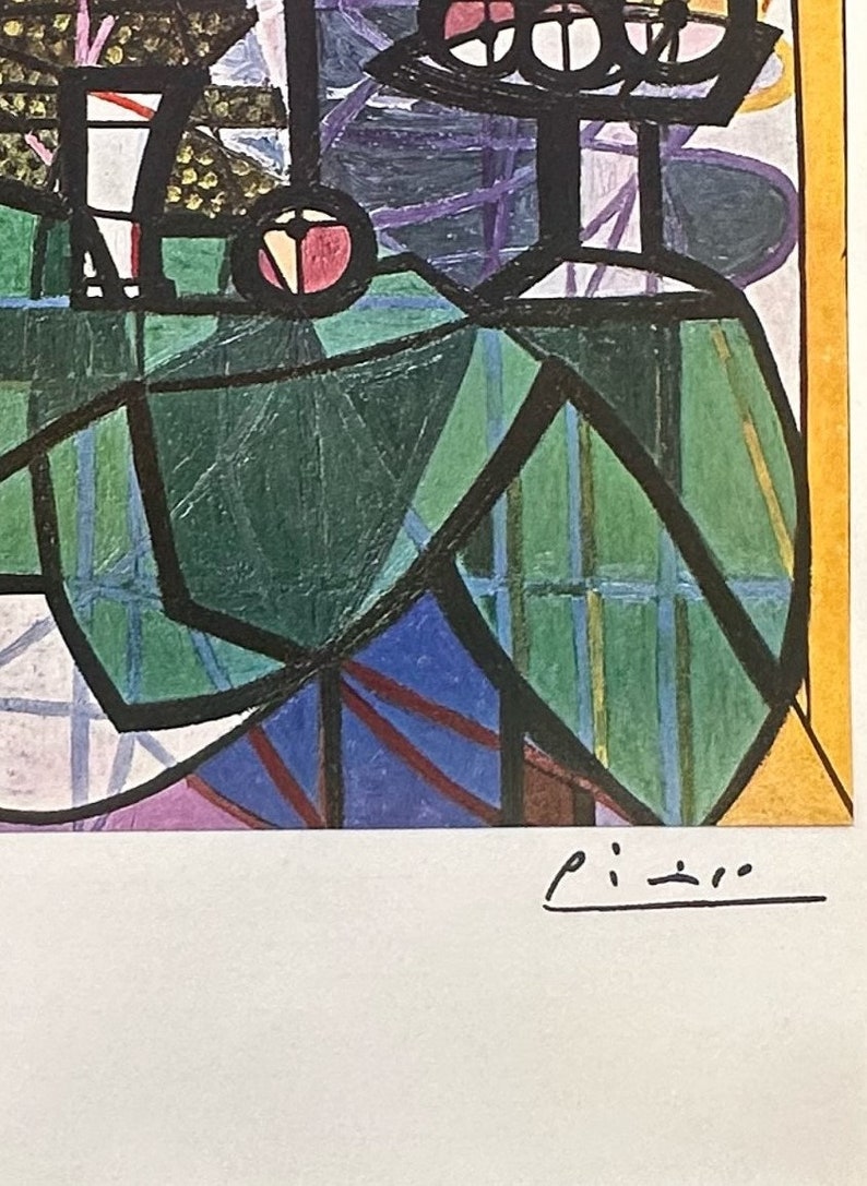 Pablo Picasso Print Pitcher and Bowl of Fruit, 1931 Original 1954 Hand ...