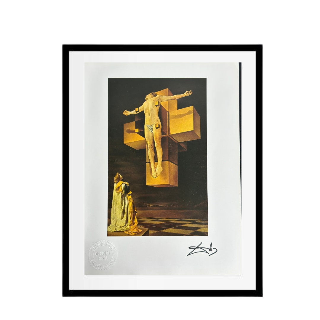 Salvador Dali Print, Crucifixion, 1954 - Signed Offset Lithograph ...