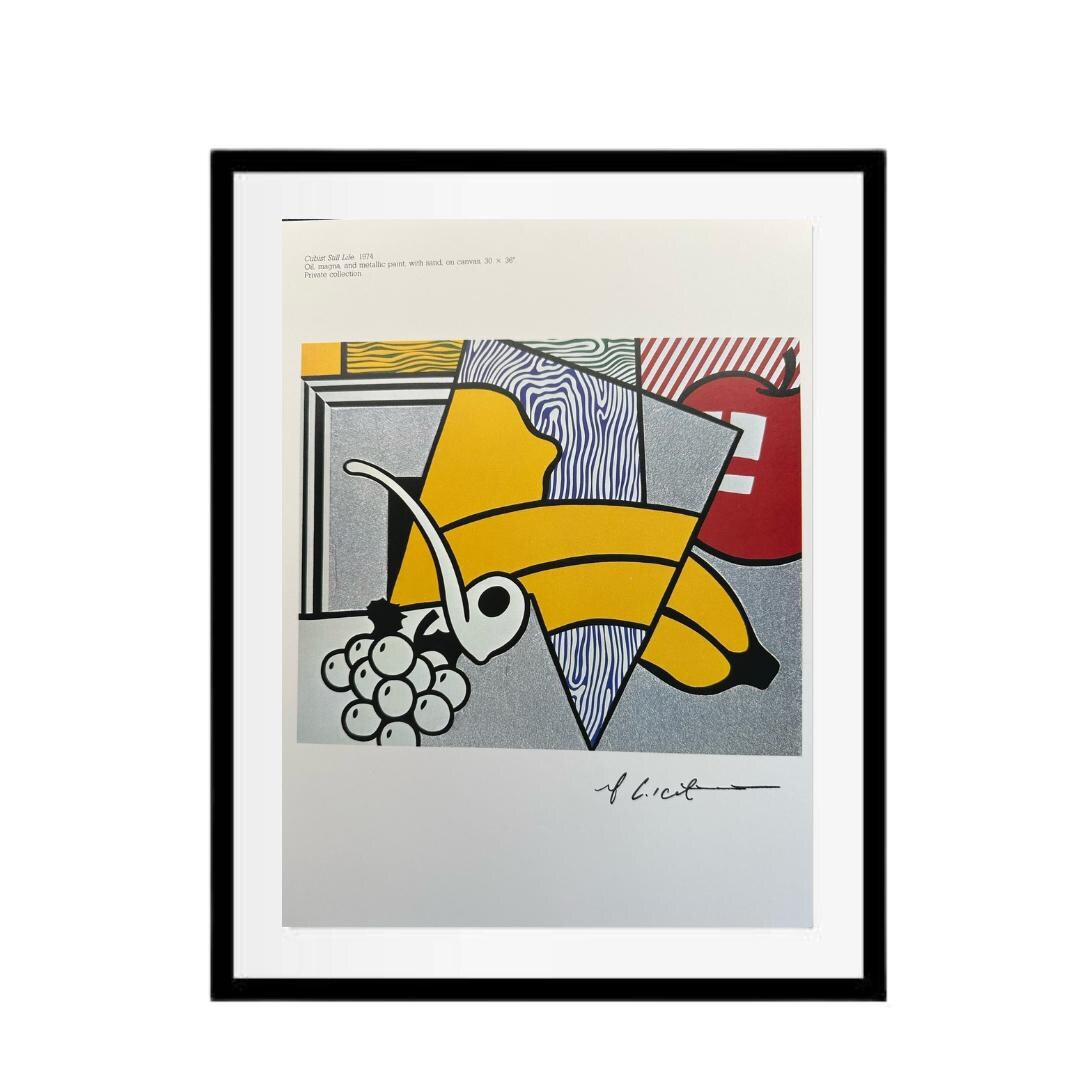 Roy Lichtenstein Print - Cubist Still Life, Signed Screenprint, Pop Art Icon, Bold Graphic ...