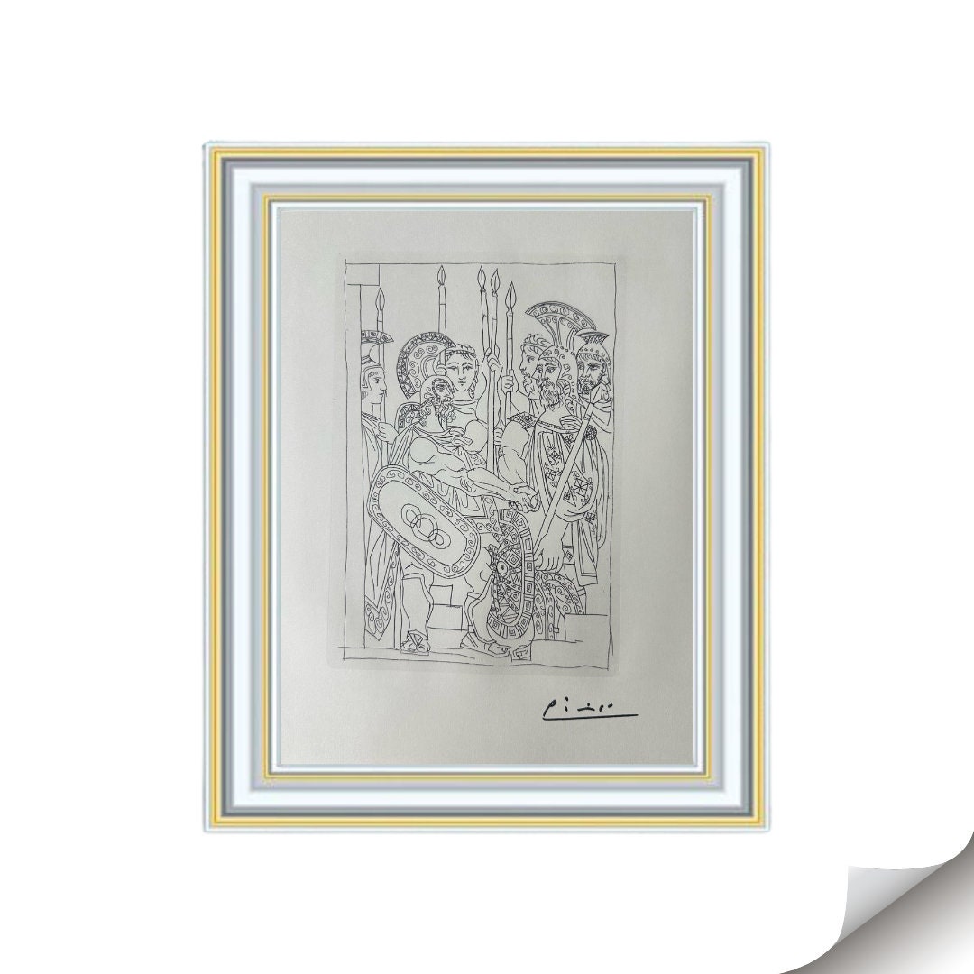 Pablo Picasso Original Signed Print Lysistrata Original Vintage Art - Etsy