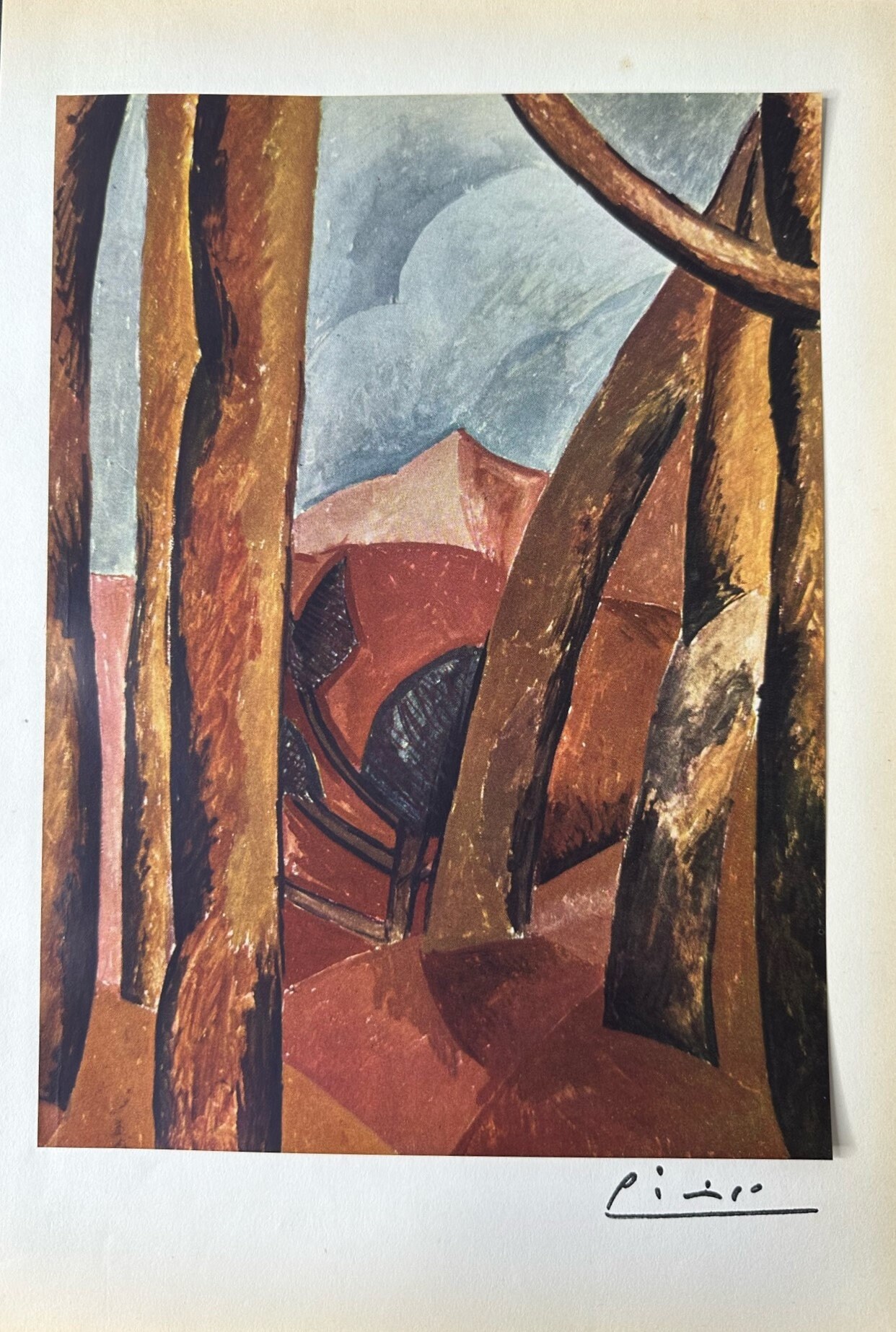 Pablo Picasso Landscape 1908 Original 1954 Hand Tipped - Etsy