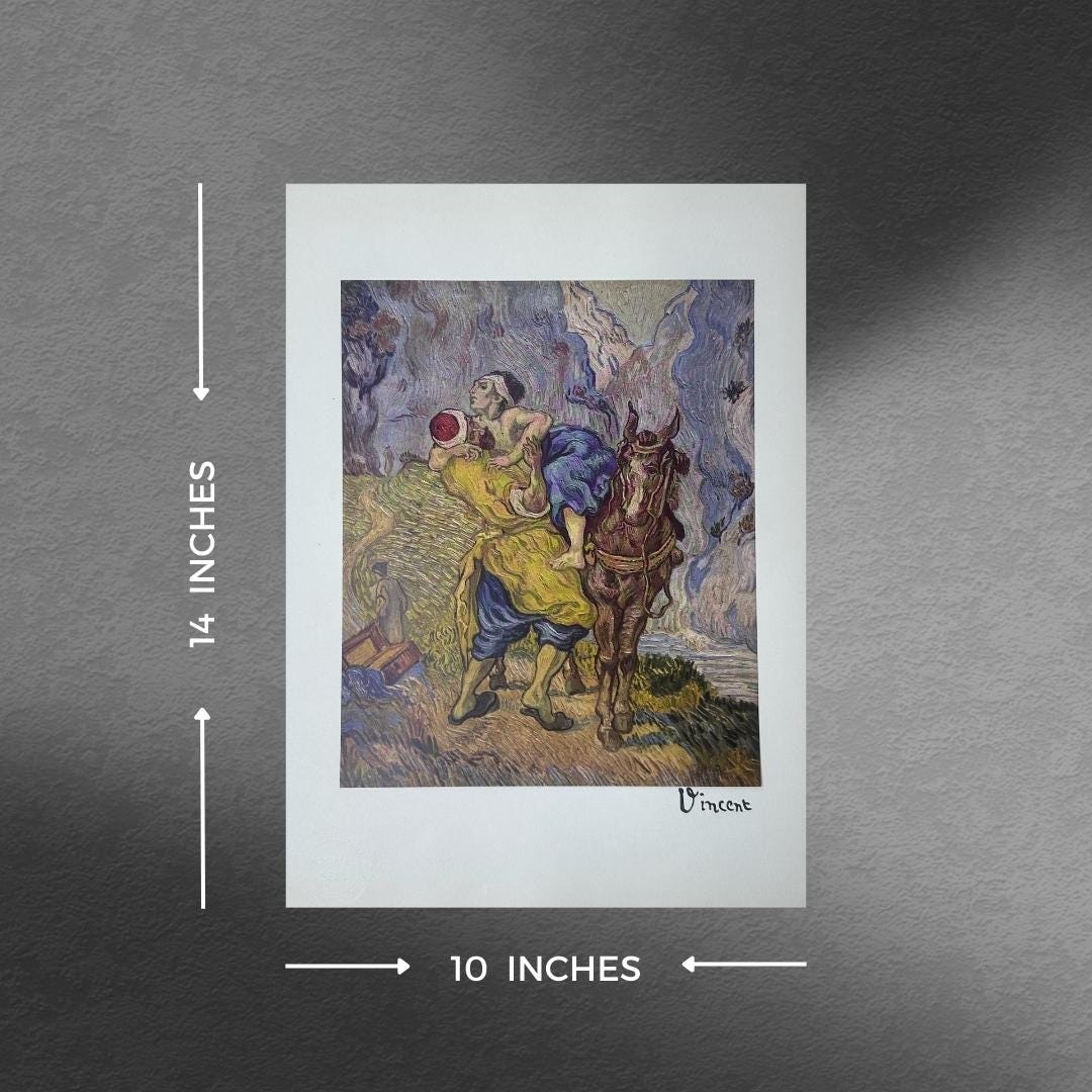 Vincent Van Gogh Original Signed Print, the Good Samaritan - Vintage ...