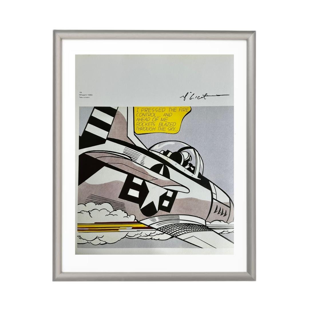 Roy Lichtenstein Print Whaam, 1963, Signed Screenprint, Pop Art Icon ...