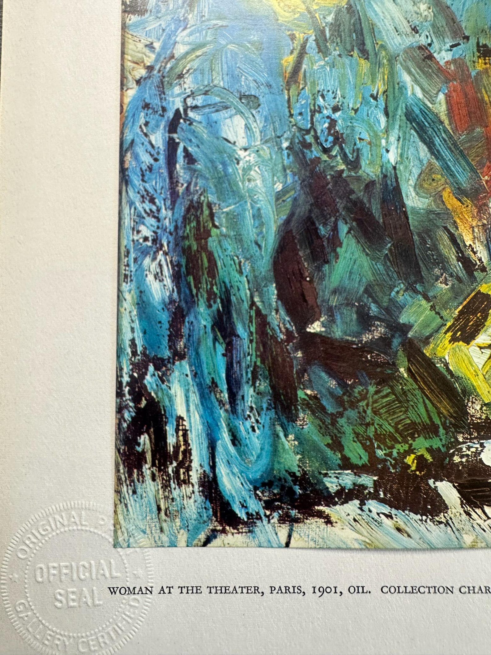 Pablo Picasso Blue Period Print 1901-1905 Woman at the Theater ...