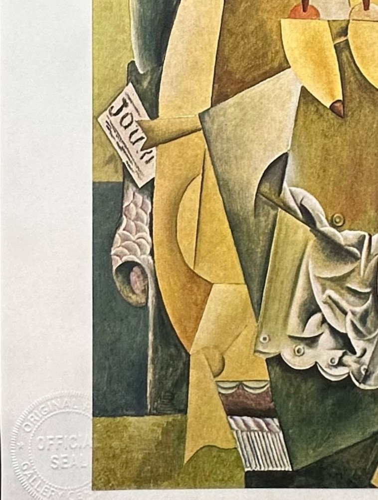 Pablo Picasso Original Signed Print, Woman in an Armchair, 1913, Vintage Art - Etsy