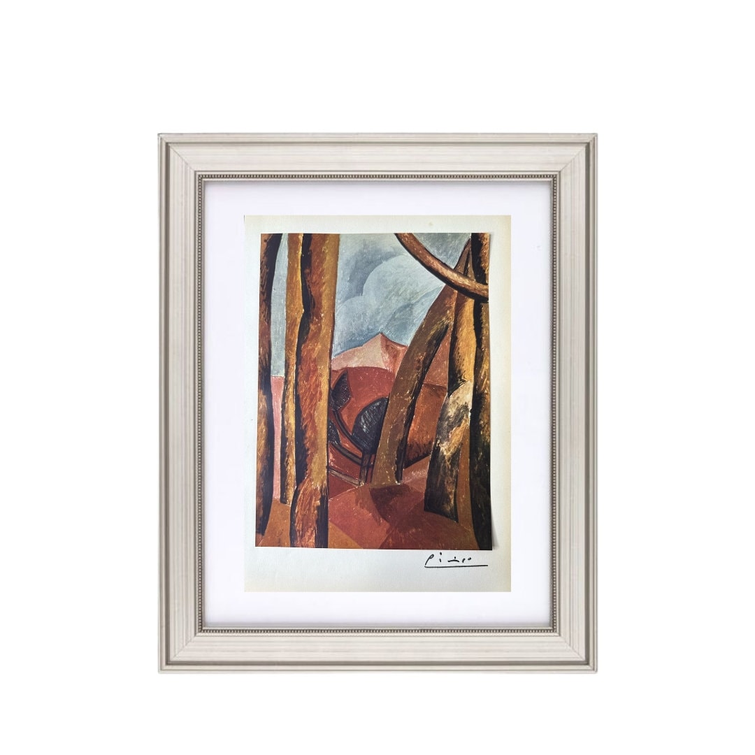 Pablo Picasso, Landscape, 1908 Original 1954 Hand Tipped Color Plate ...