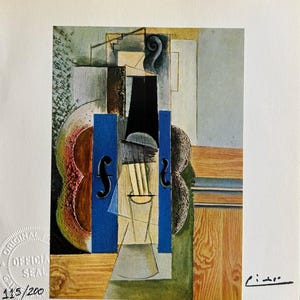 Pablo Picasso, Violin, 1912 - Limited Edition, Iconic Spanish Modernist ...